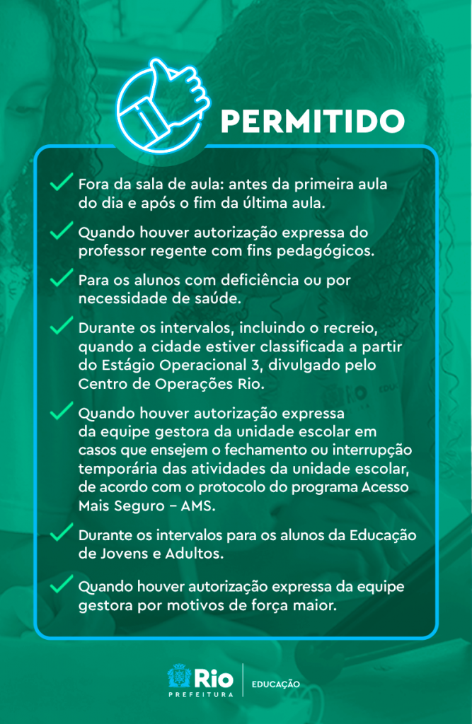 Proibição Do Uso De Celulares E Outros Dispositivos Eletrônicos Nas